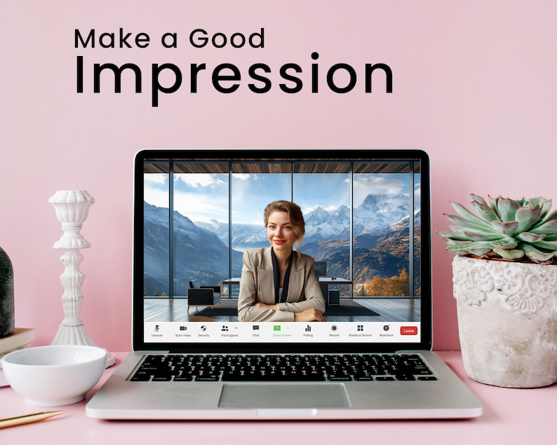 Alps Background for Zoom Office Virtual Background Teams Background ...