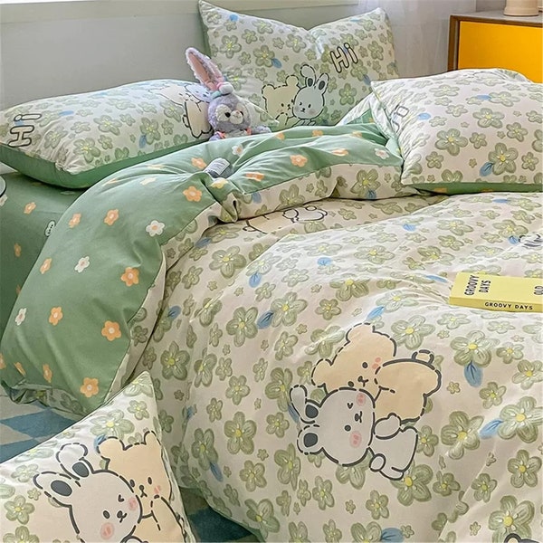 Floral Chickens Duvet Cover - Etsy