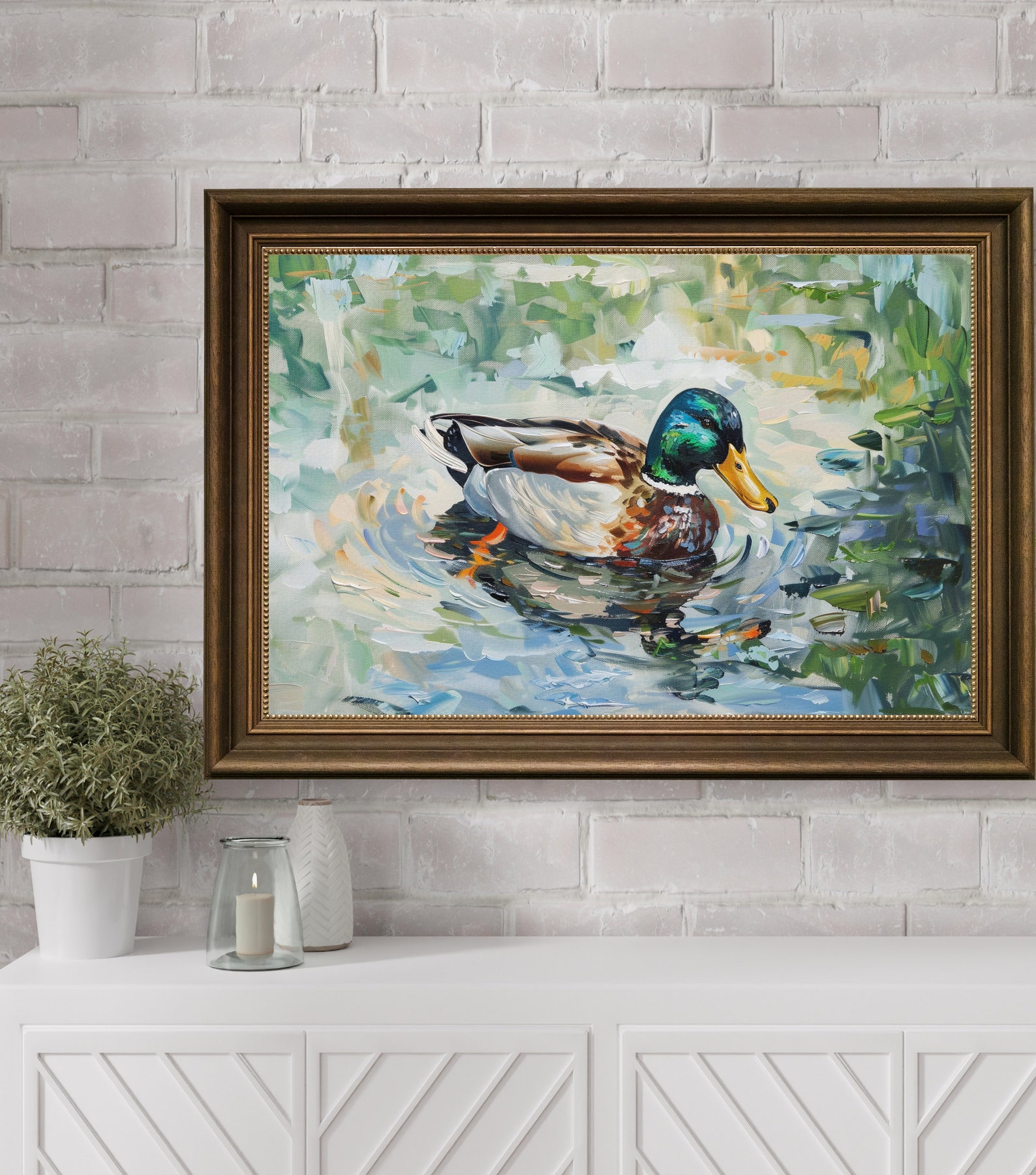 Vintage Nursery Decor, Farmhouse Print, Abstract Duck Art, Farmhouse ...