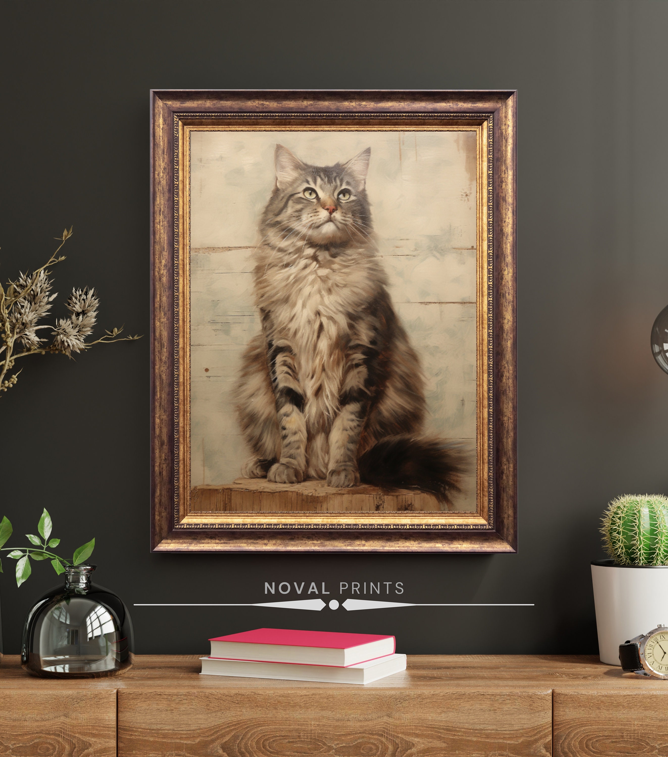 Printable Vintage Cat Nursery Wall Art Digital Print for Girls - Etsy