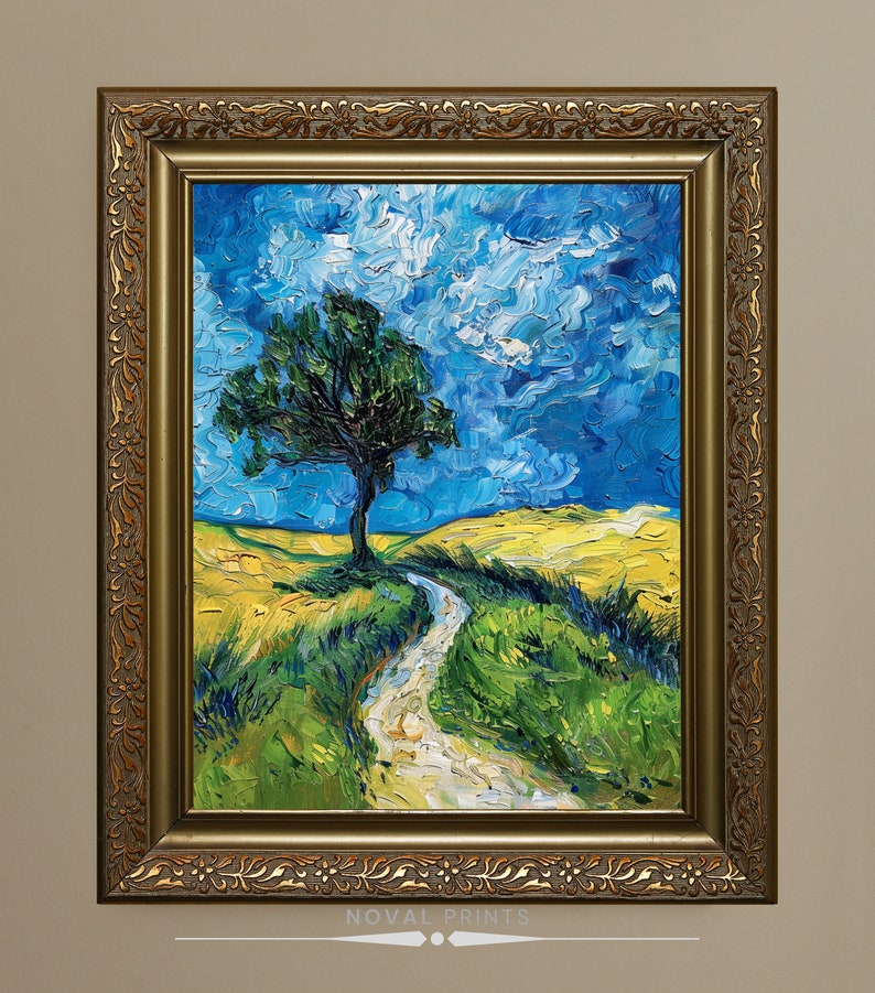Vincent Van Gogh Spring Tree Landscape Painting, Printable Famous Art ...