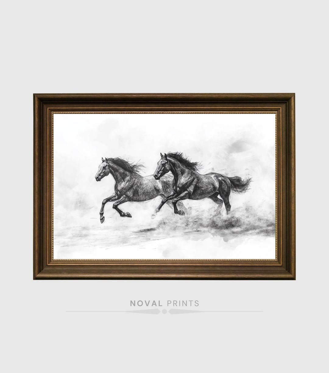 Running Horses Wall Art, Wild Horses Print, Horse Print, Horse Wall Art ...