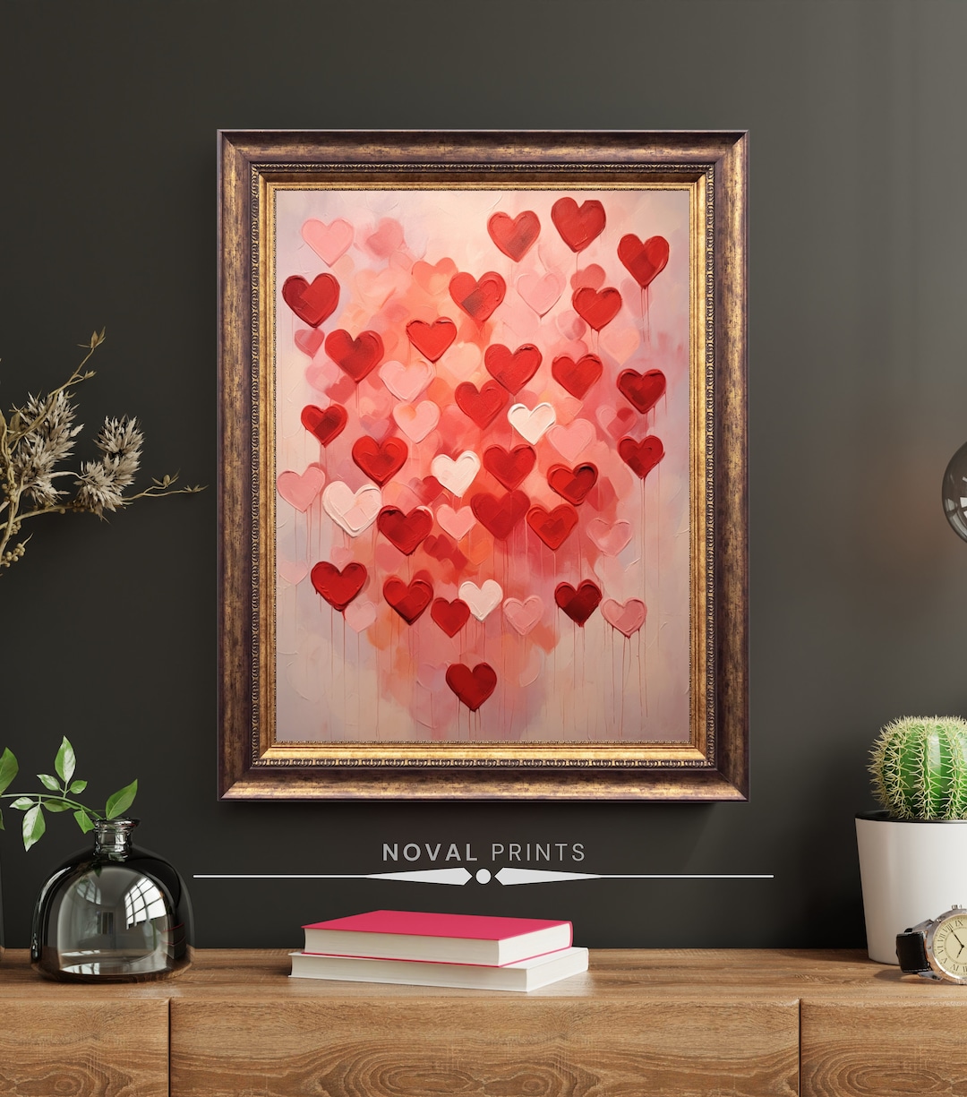 Valentines Heart Printable Wall Art, Valentines Gallery Wall, Valentine ...