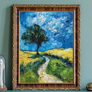 Vincent Van Gogh Spring Tree Landscape Painting, Printable Famous Art ...