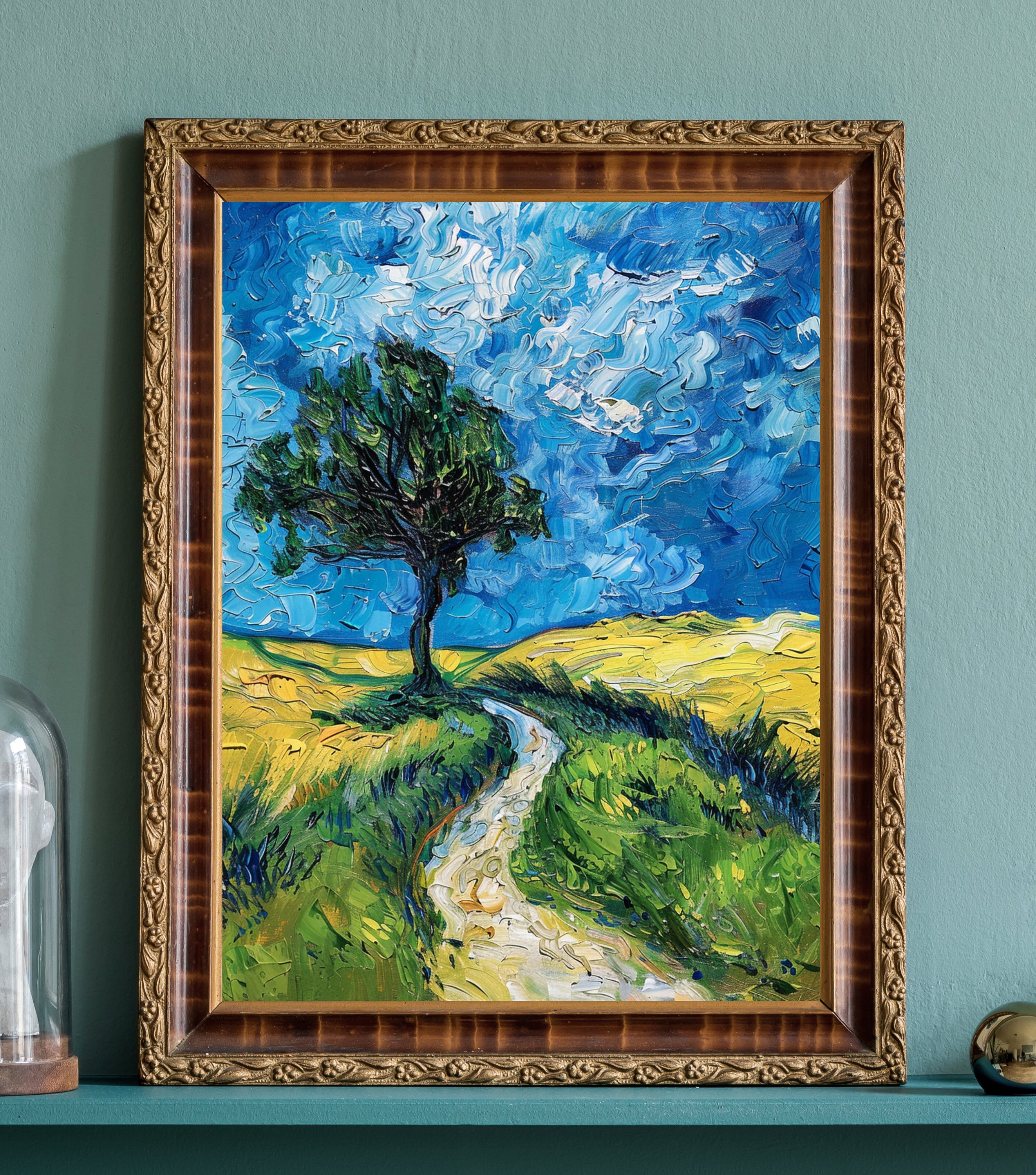 Vincent Van Gogh Spring Tree Landscape Painting, Printable Famous Art ...