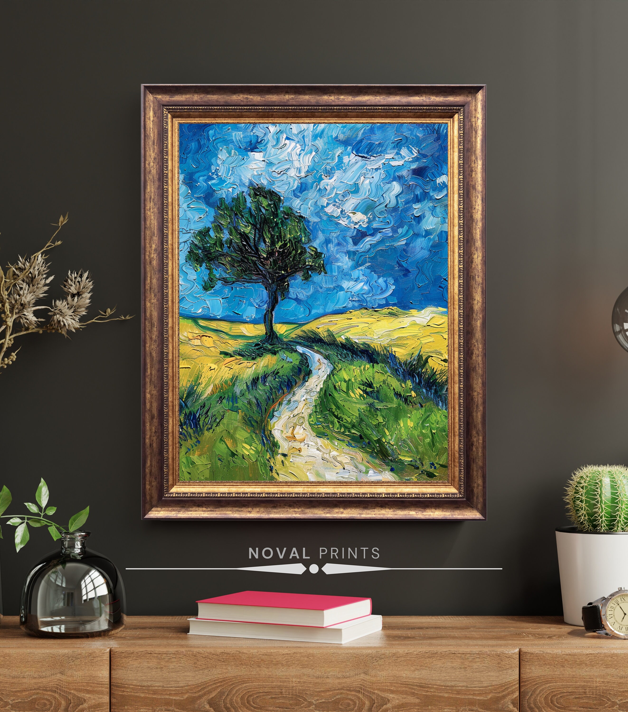 Vincent Van Gogh Spring Tree Landscape Painting, Printable Famous Art ...
