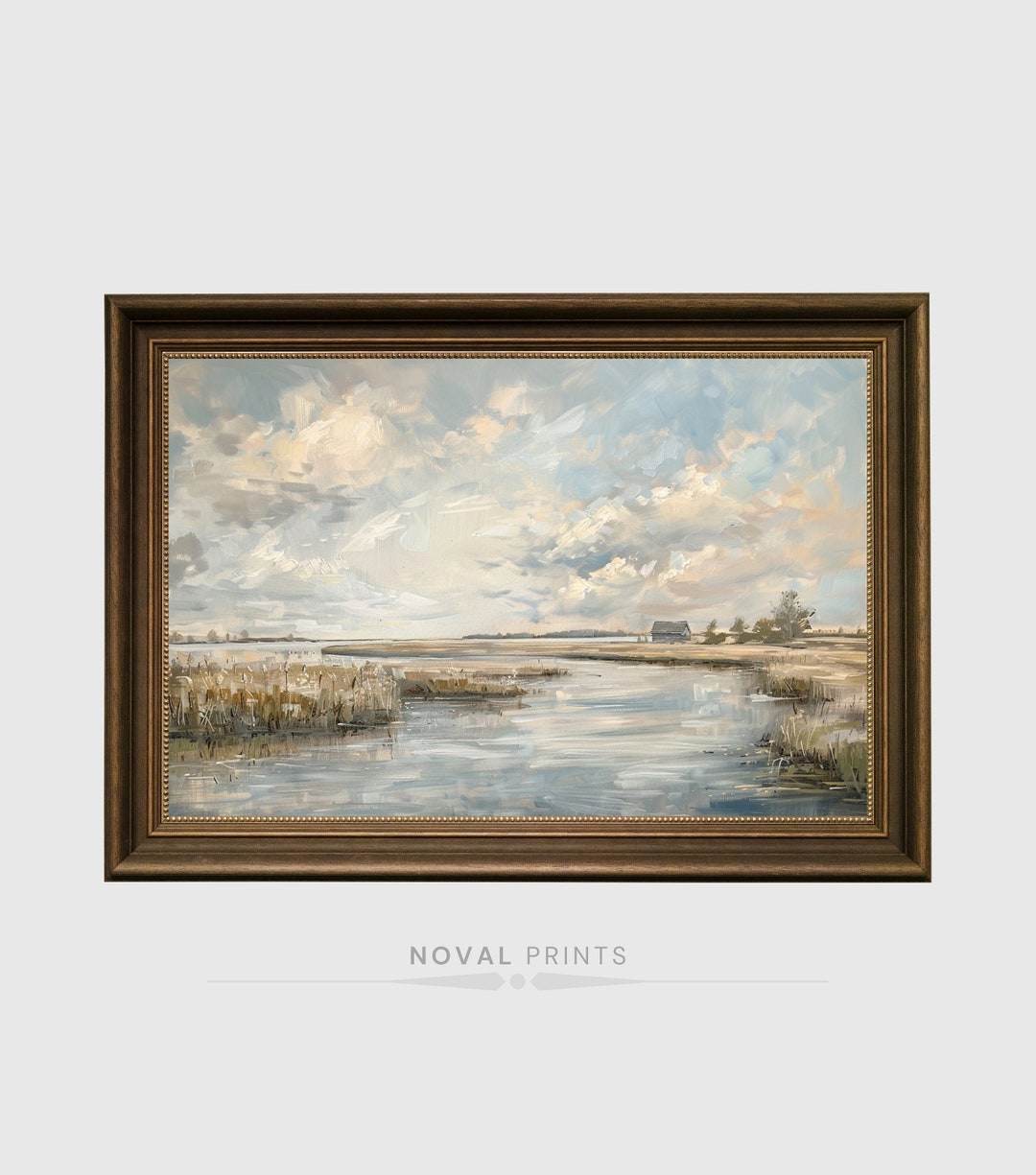 Landscape River Digital Printable Home Decor, Winding River Landscape ...