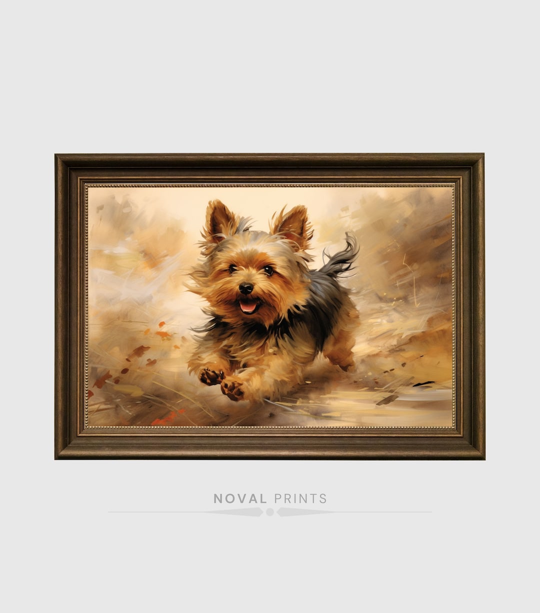 Yorkshire Terrier Dog Wall Art, Watercolor Yorkie Painting, Dog Home ...