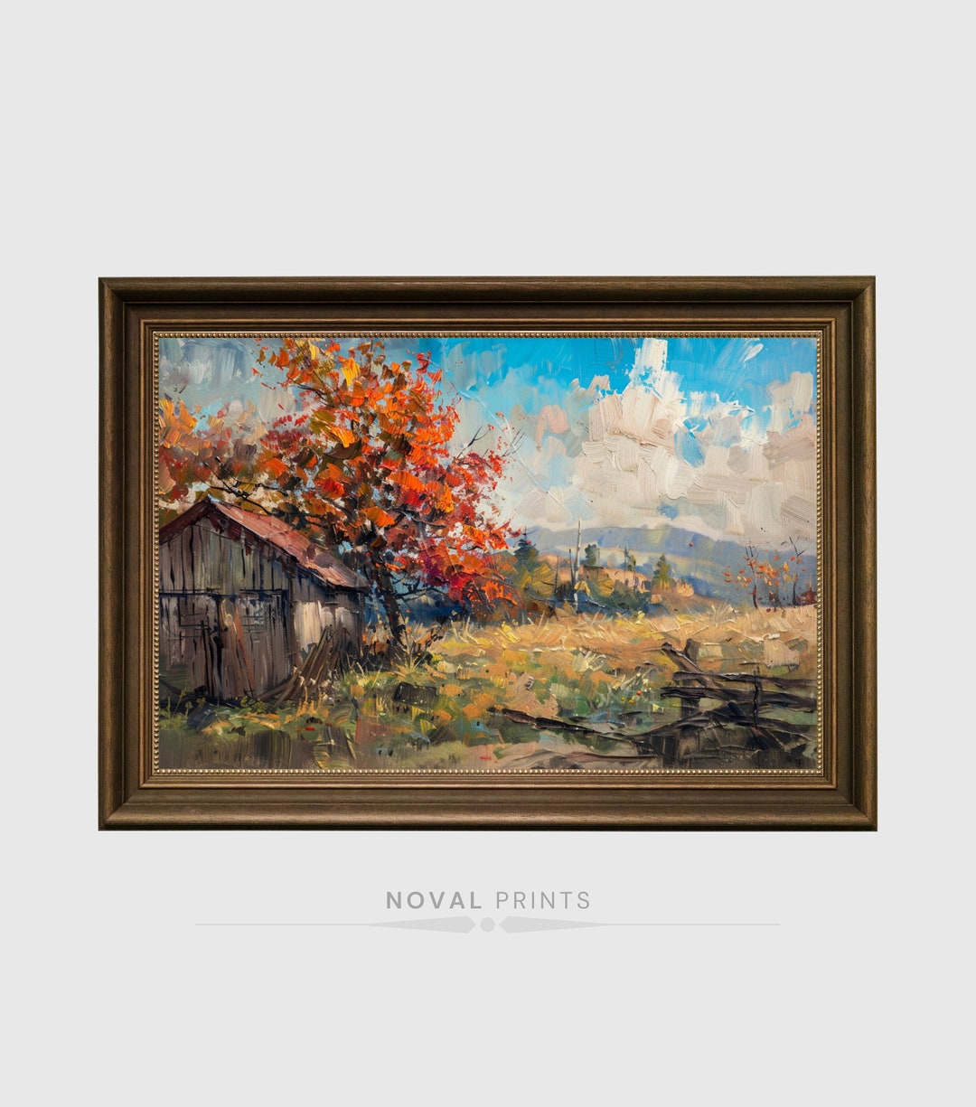 Landscape Tree House Print, Nature Wall Art, Cabin Decor, Home Wall ...