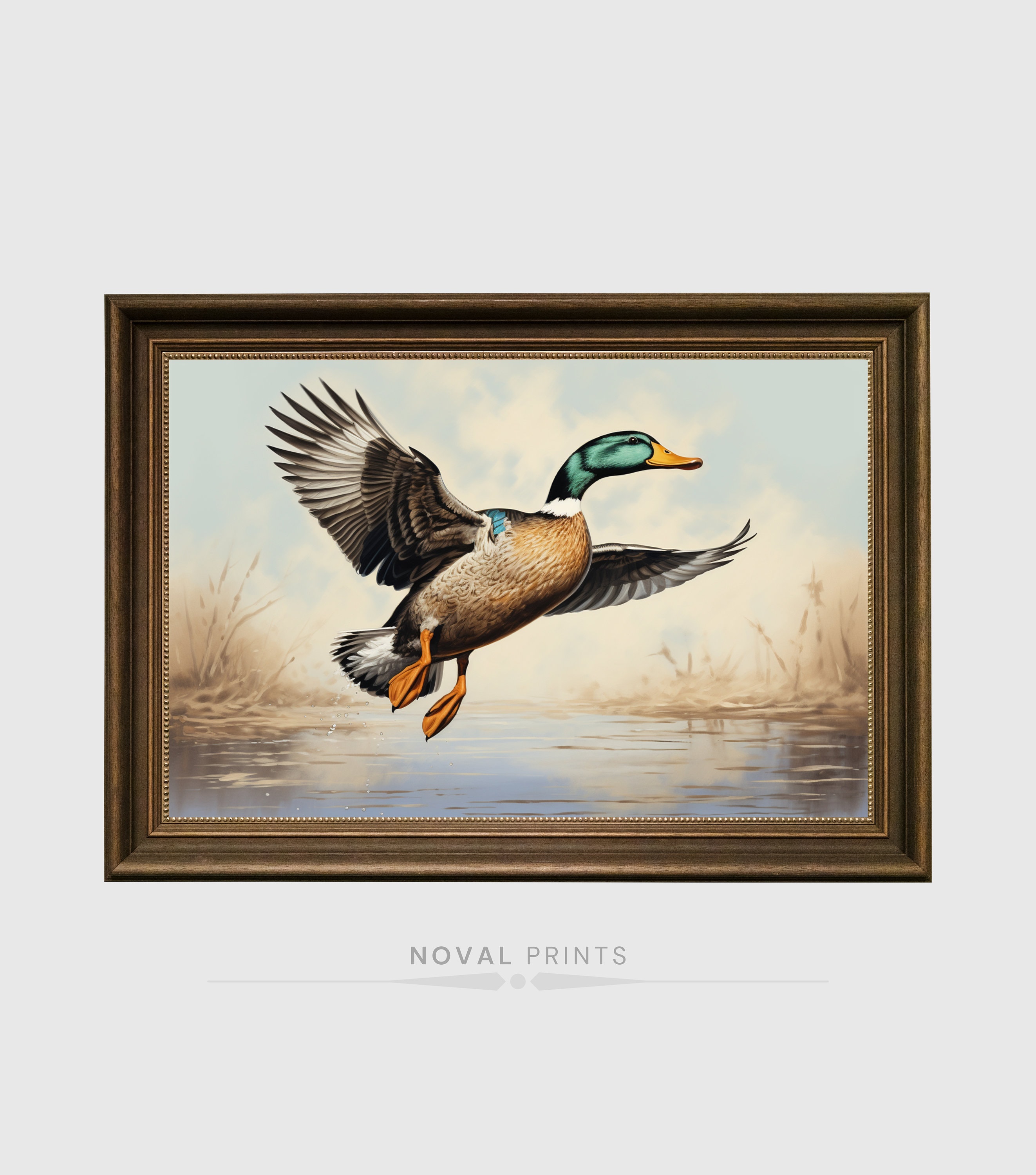 Duck Printable Digital Wall Art, Nursery Flying Ducks Decor, Farmhouse ...