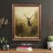 Rustic Deer Painting, Vintage Print, Landscape Painting Cabin Decor - Etsy