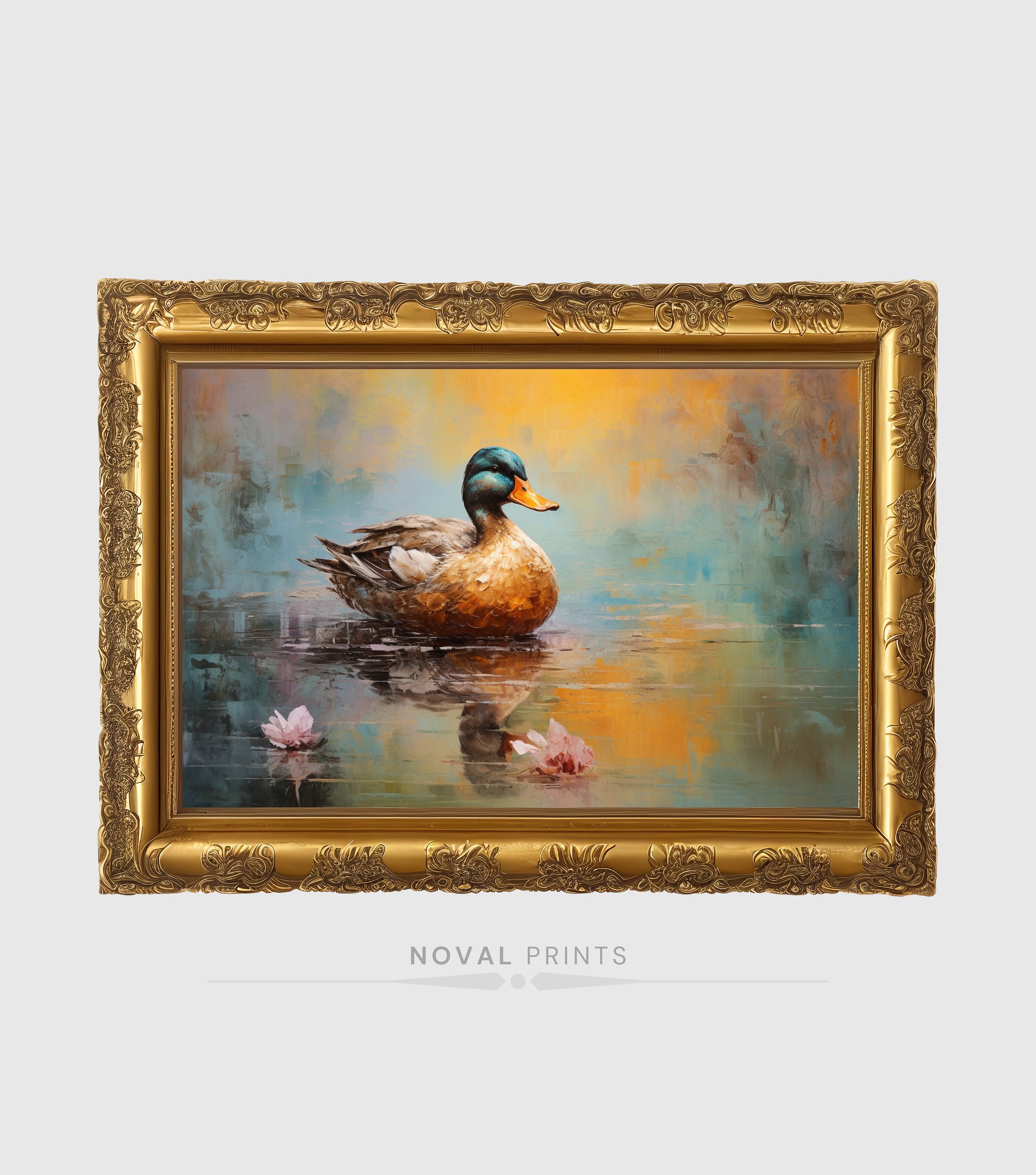 Vintage Nursery Decor, Farmhouse Print, Abstract Duck Art, Farmhouse ...