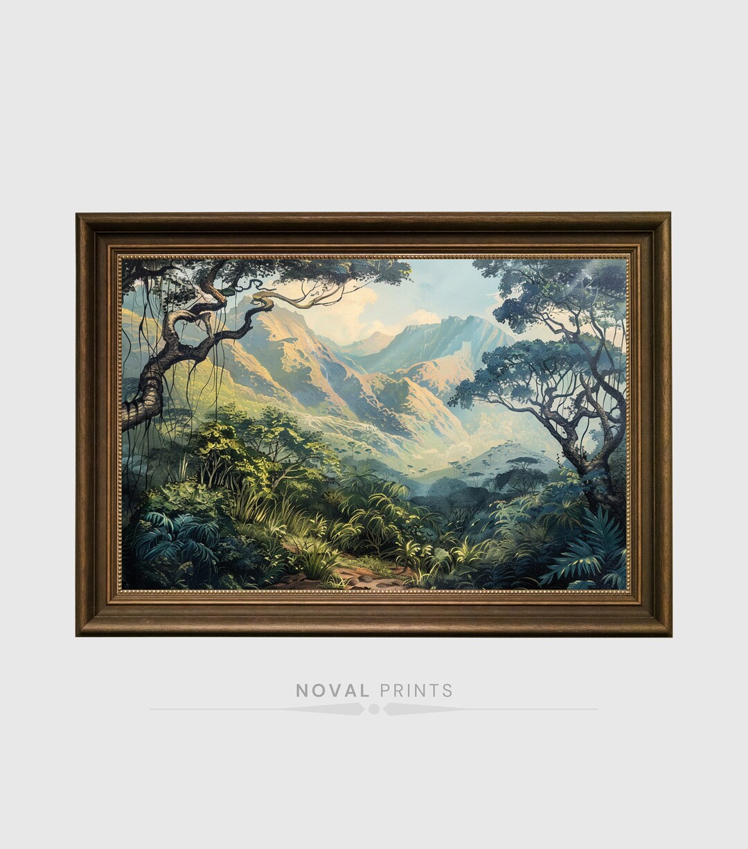 Printable Jungle Decor, Tree Art Print, Jungle Print, Printable Jungle ...