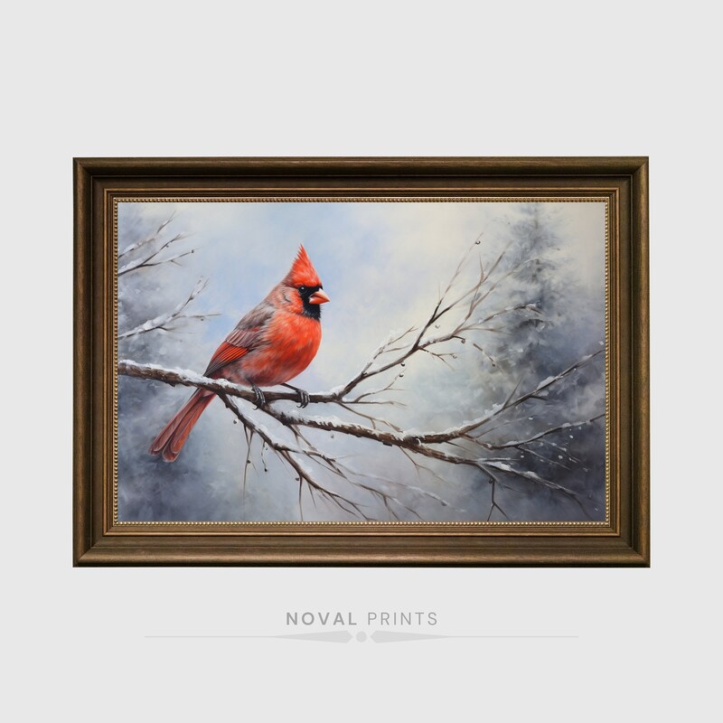 Cardinal Painting - Etsy