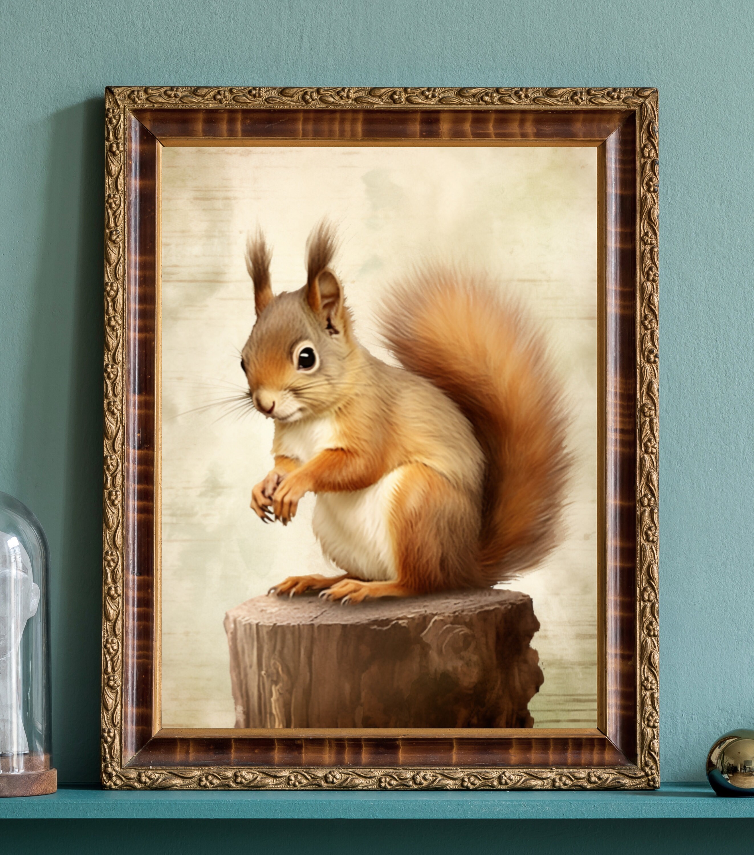 Squirrel Wall Print, Woodland Animal Wall Art, Squirrel Photo, Red Squirrel, Cute Animals ...