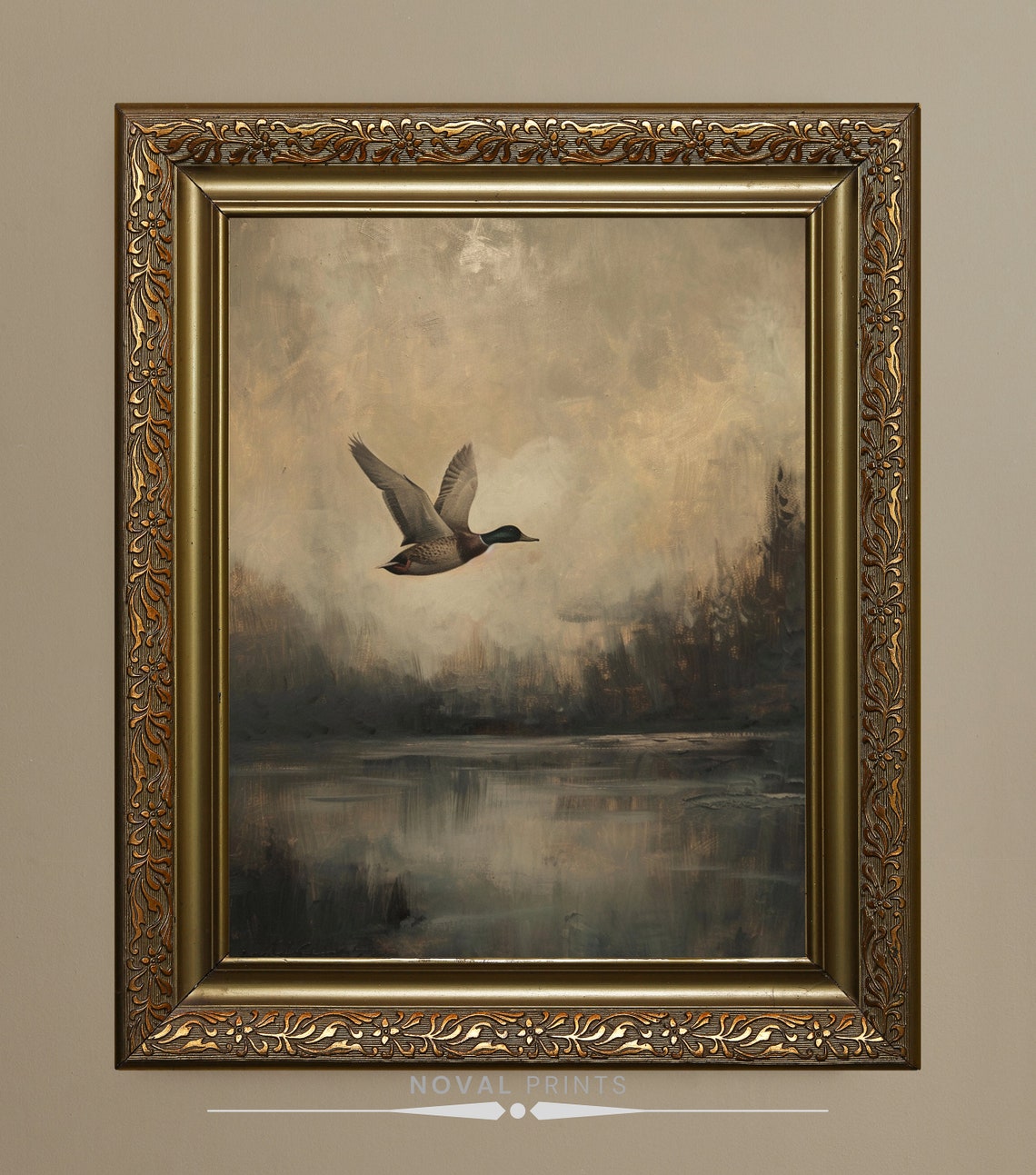 Flying Duck Printable Digital Download, Hunting Duck Wall Art ...