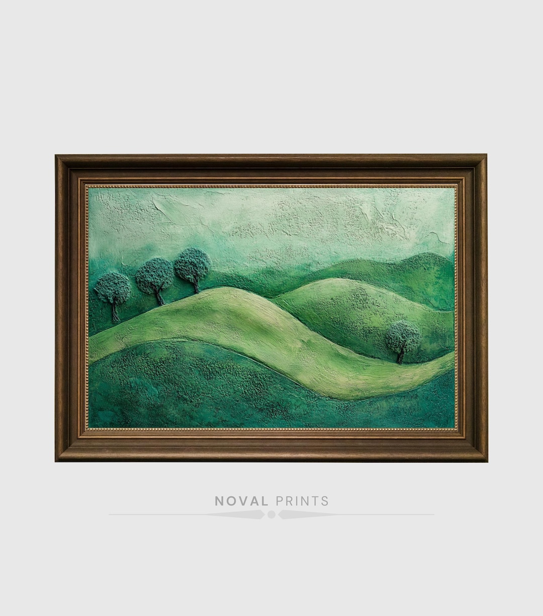 Clay Model Art Landscape, Handmade Digital Landscape Art, Unique Clay ...