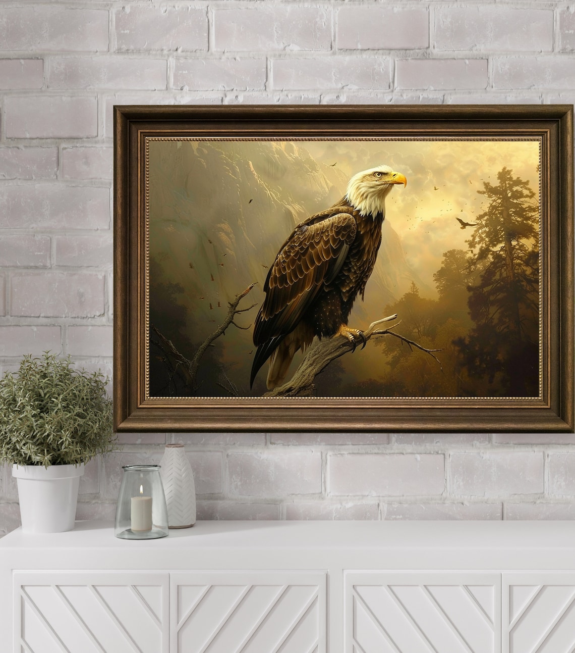 Bald Eagle Print, American Eagle Wall Art Poster, Printable Digital ...