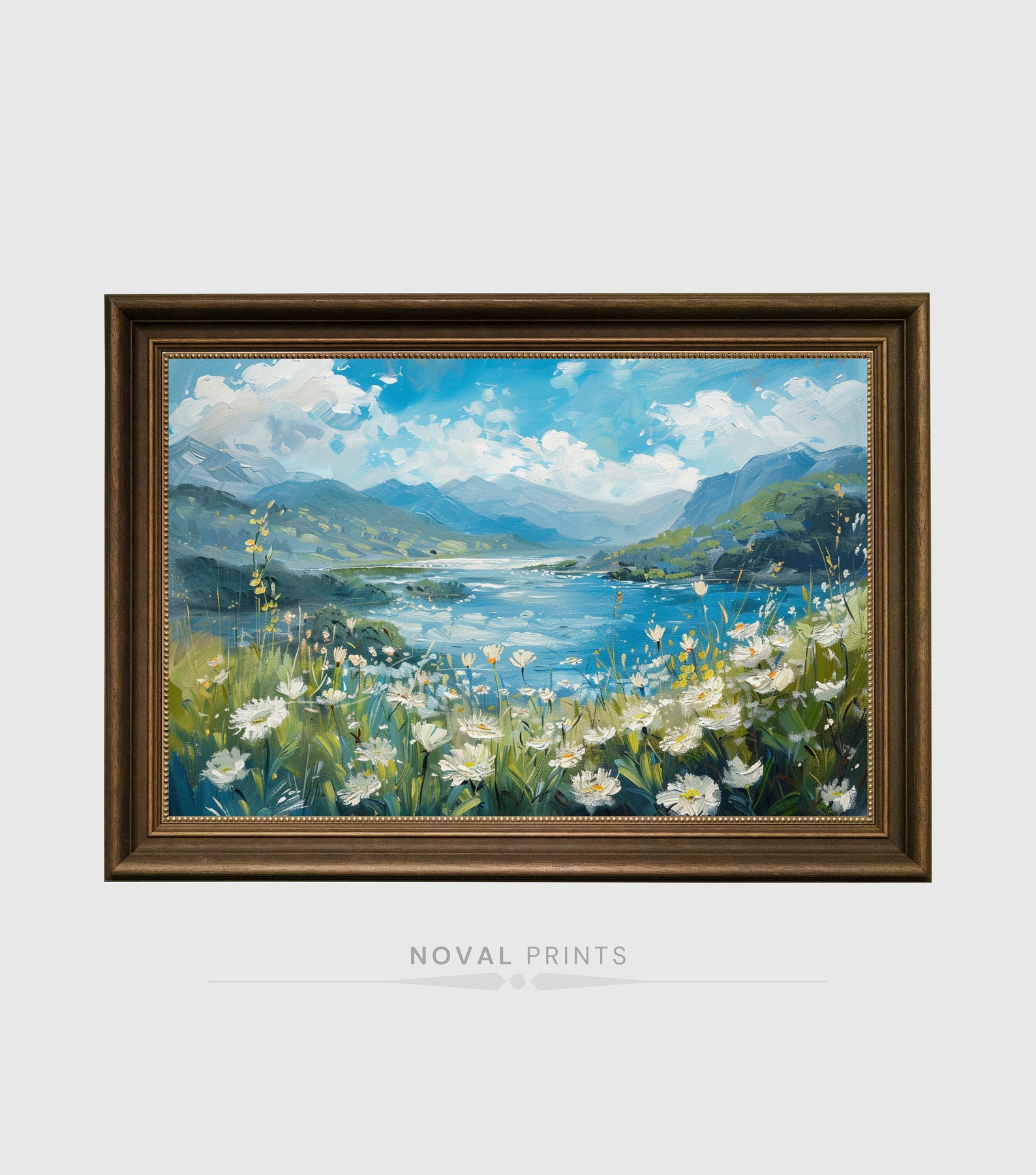Landscape Digital Wall Art, Printable Meadow Print, Spring Scenery ...