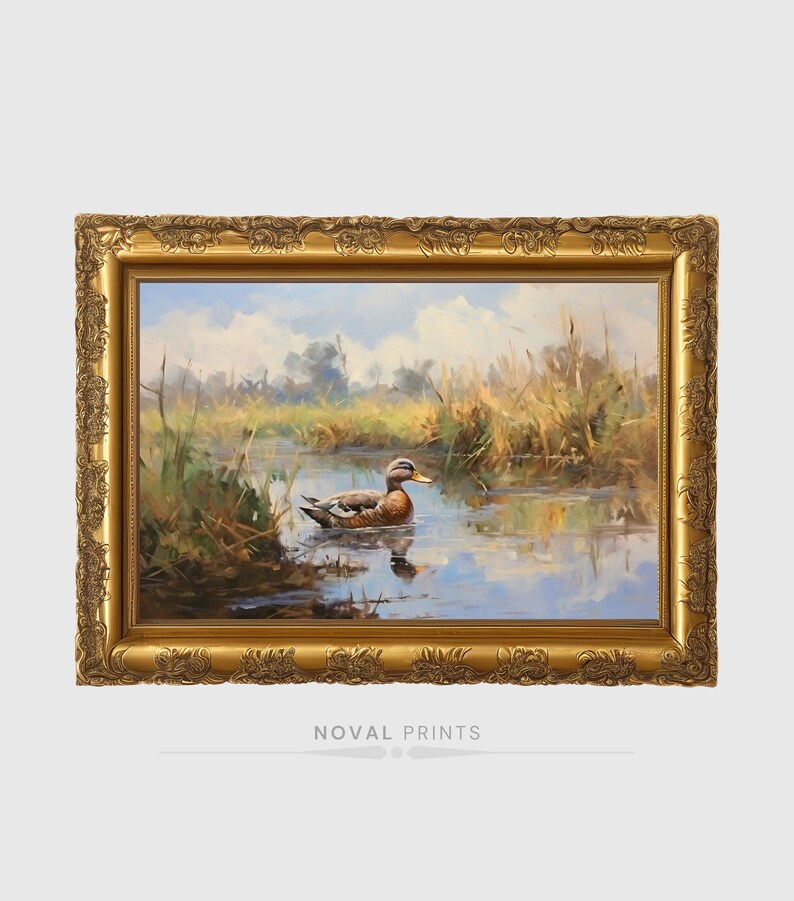 Watercolor Digital Duck Painting Wall Art Printable Mallard Duck ...