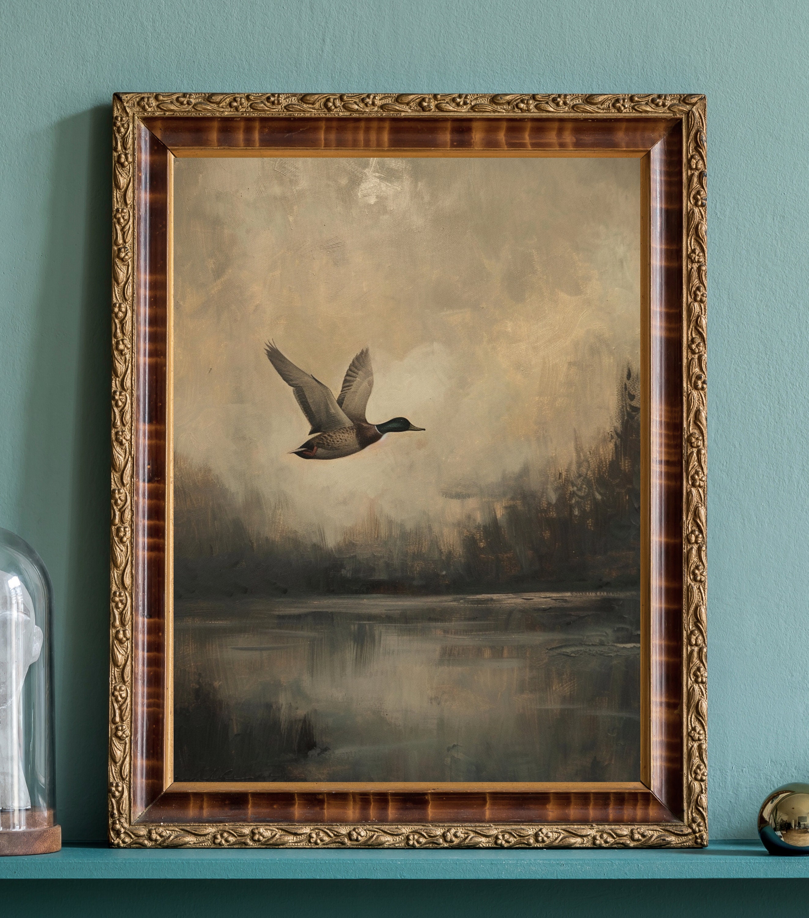 Flying Duck Printable Digital Download, Hunting Duck Wall Art ...