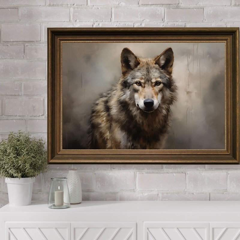 Gray Wolf Art - Etsy