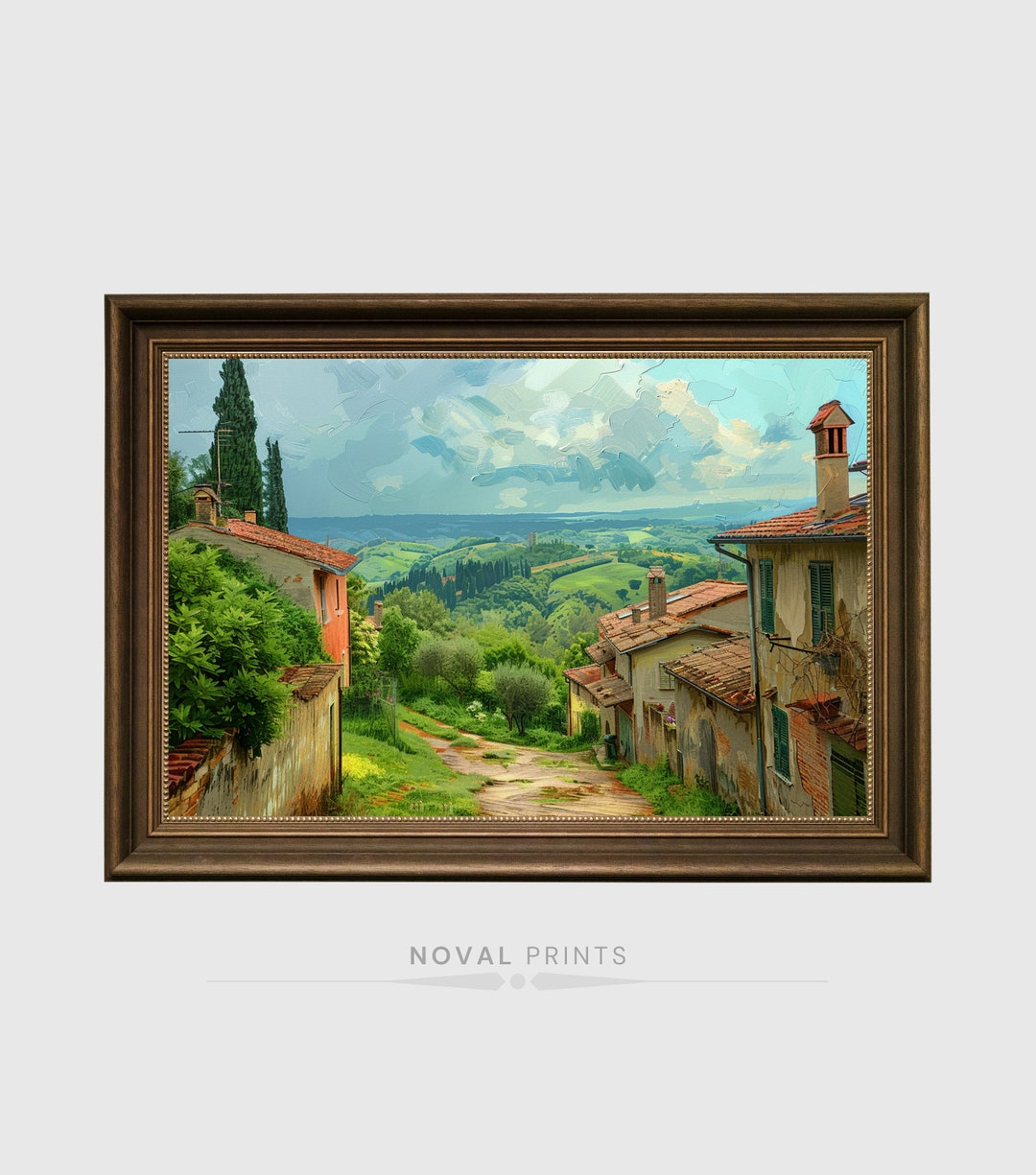 Italian Landscape Wall Decor, Beautiful Serene Italian Countryside ...