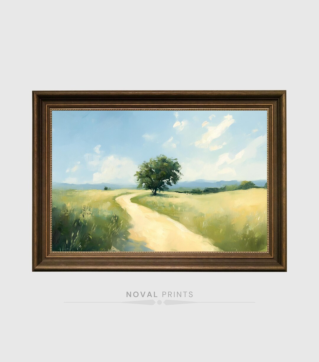 Country Road Wall Decor, Landscape Painting, Vintage Downloadable Print ...
