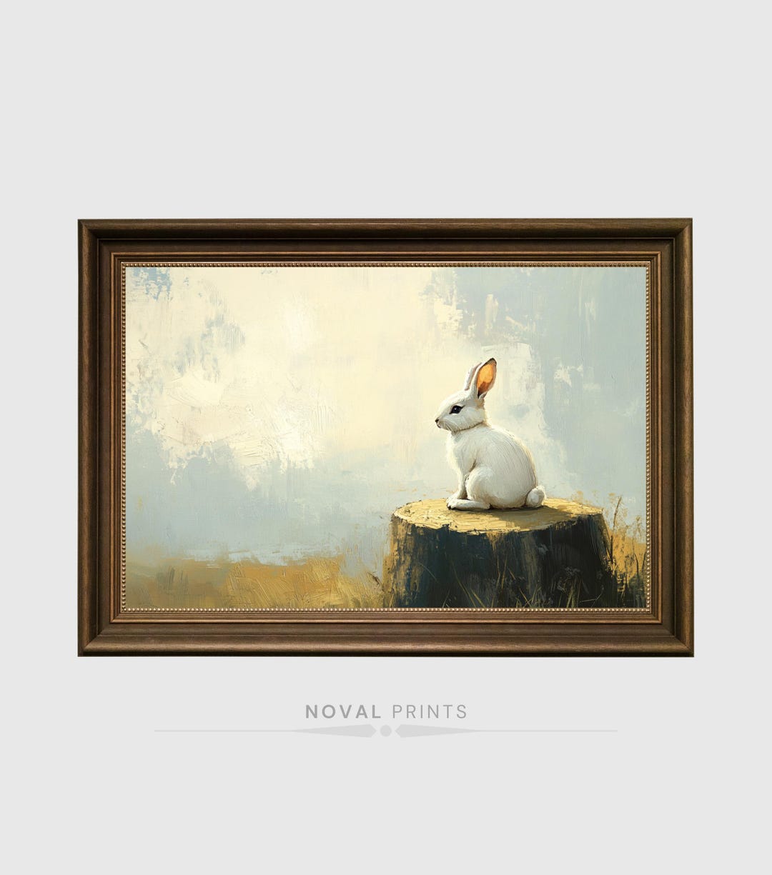 White Bunny Woods, Dark Academia, Dark Cottagecore Decor, Wild Hare ...