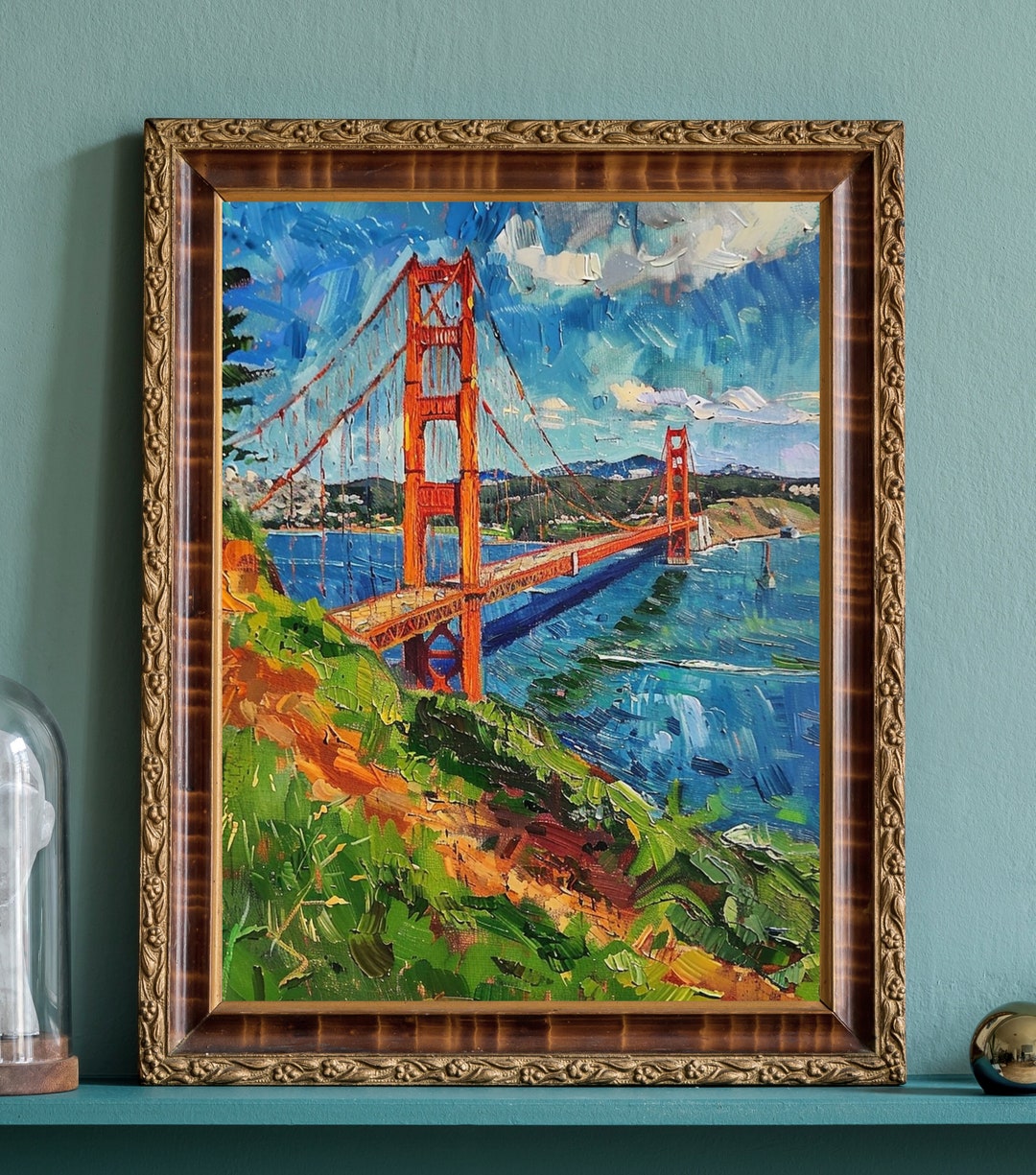 Monet Style San Francisco Bridge, SF Art Print, Travel Wall Art, San ...