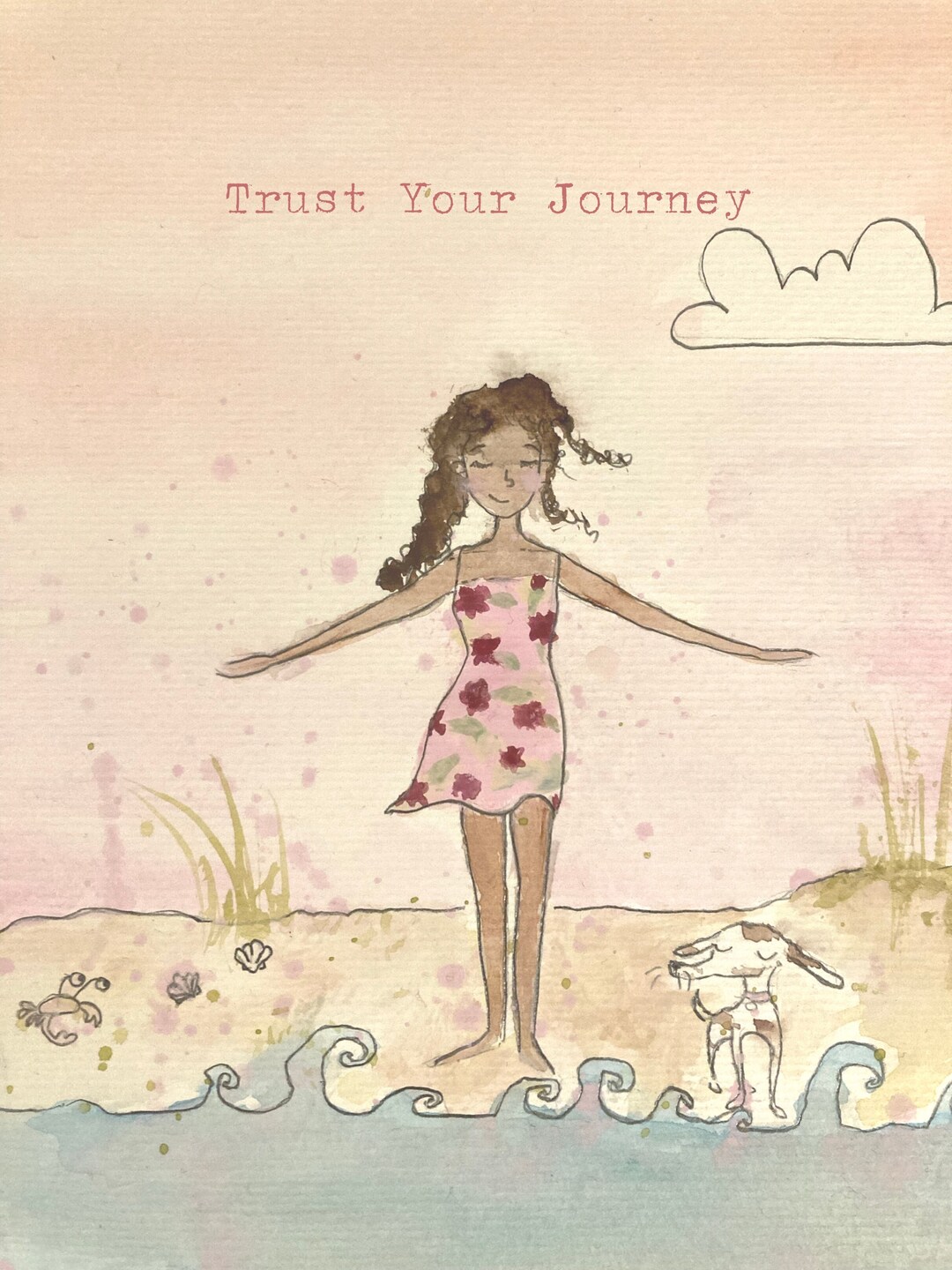 Postcard Trust Your Journey - Etsy