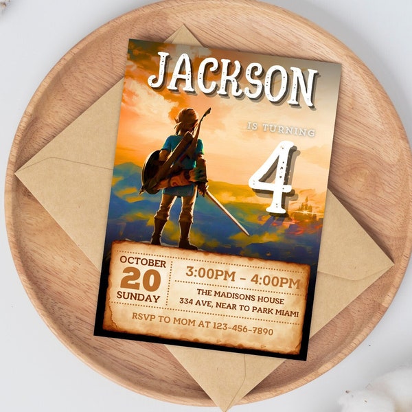 Zelda Birthday Party - Etsy
