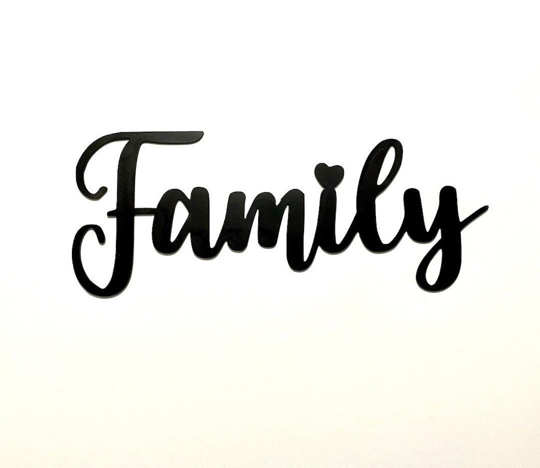 Metal 'family' Sign - Etsy