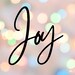 Metal 'joy' Sign - Etsy