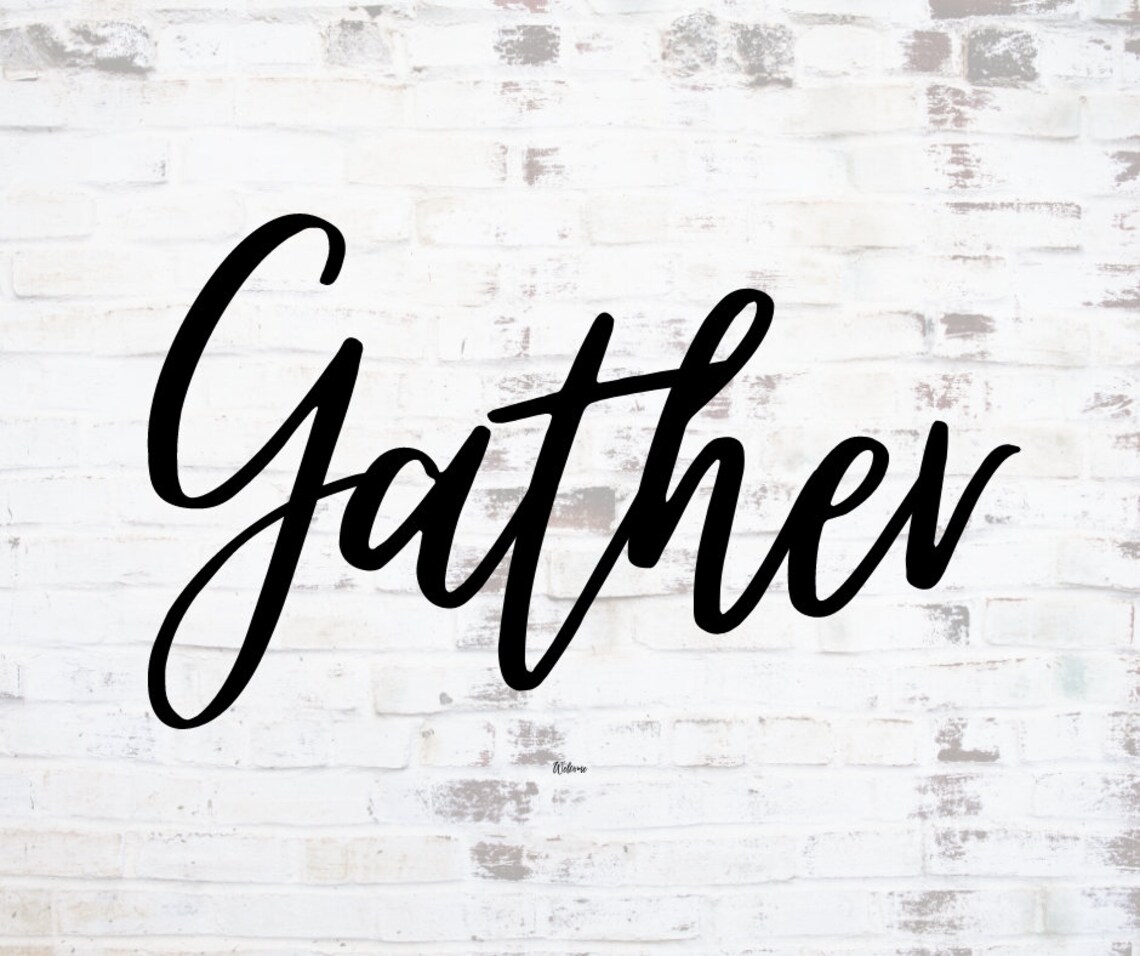 Metal 'gather' Sign - Etsy
