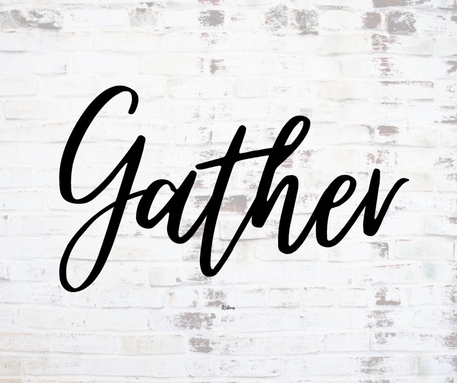 Metal 'gather' Sign - Etsy
