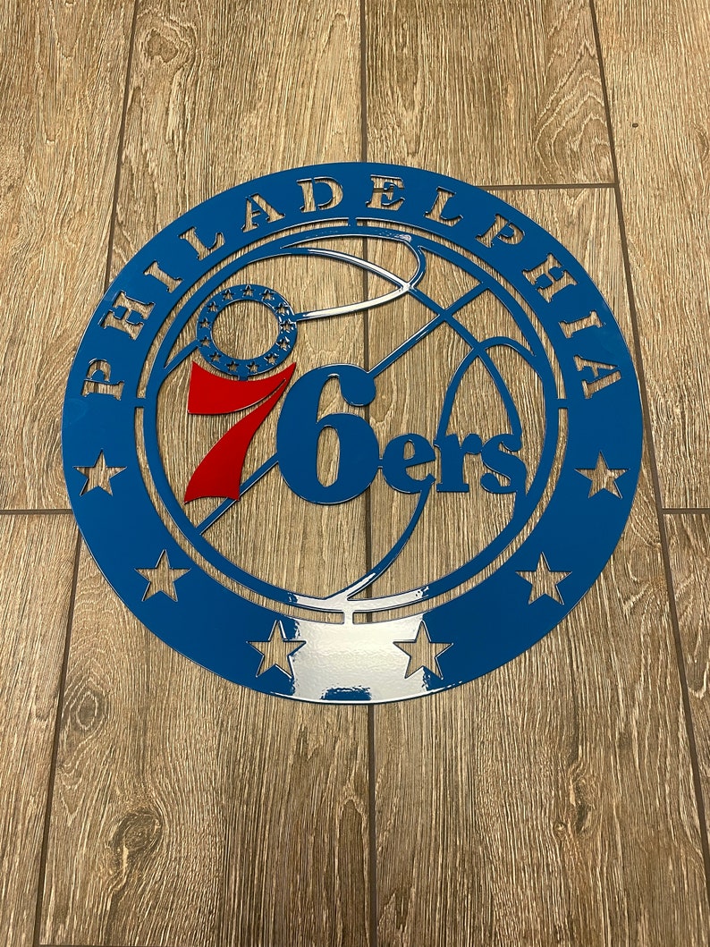 Metal Sixers Sign - Etsy