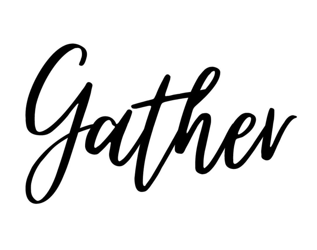 Metal 'gather' Sign - Etsy