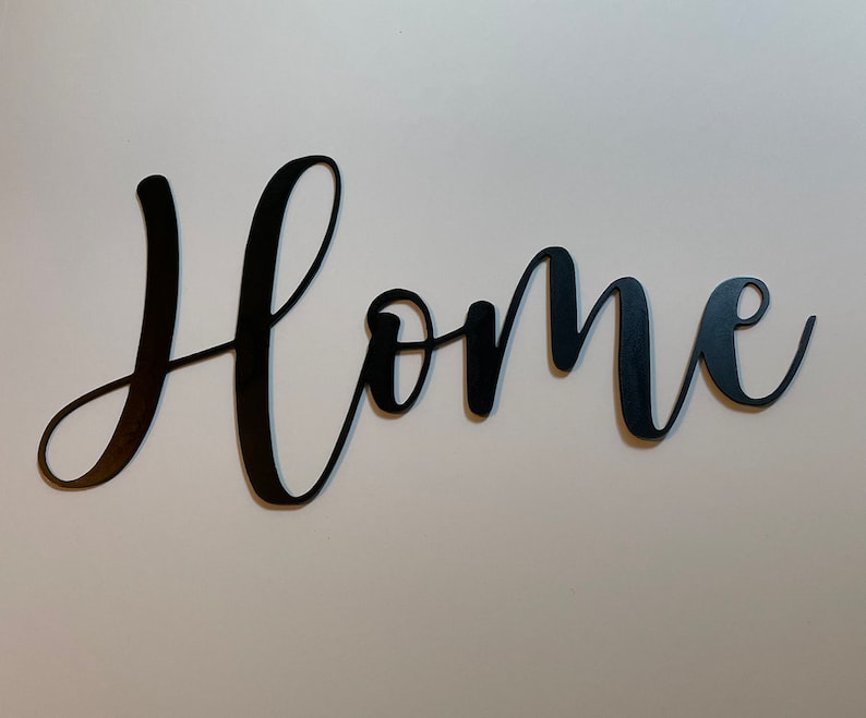 Metal 'home' Sign - Etsy