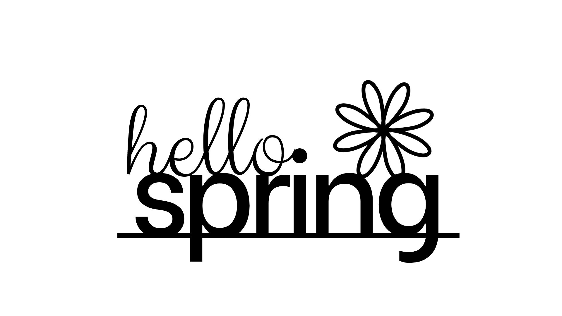 Metal Hello Spring Sign - Etsy