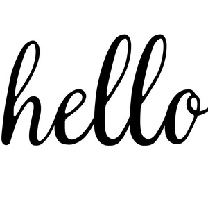 Metal Hello Sign- Entry Way Sign - Porch Sign - Etsy