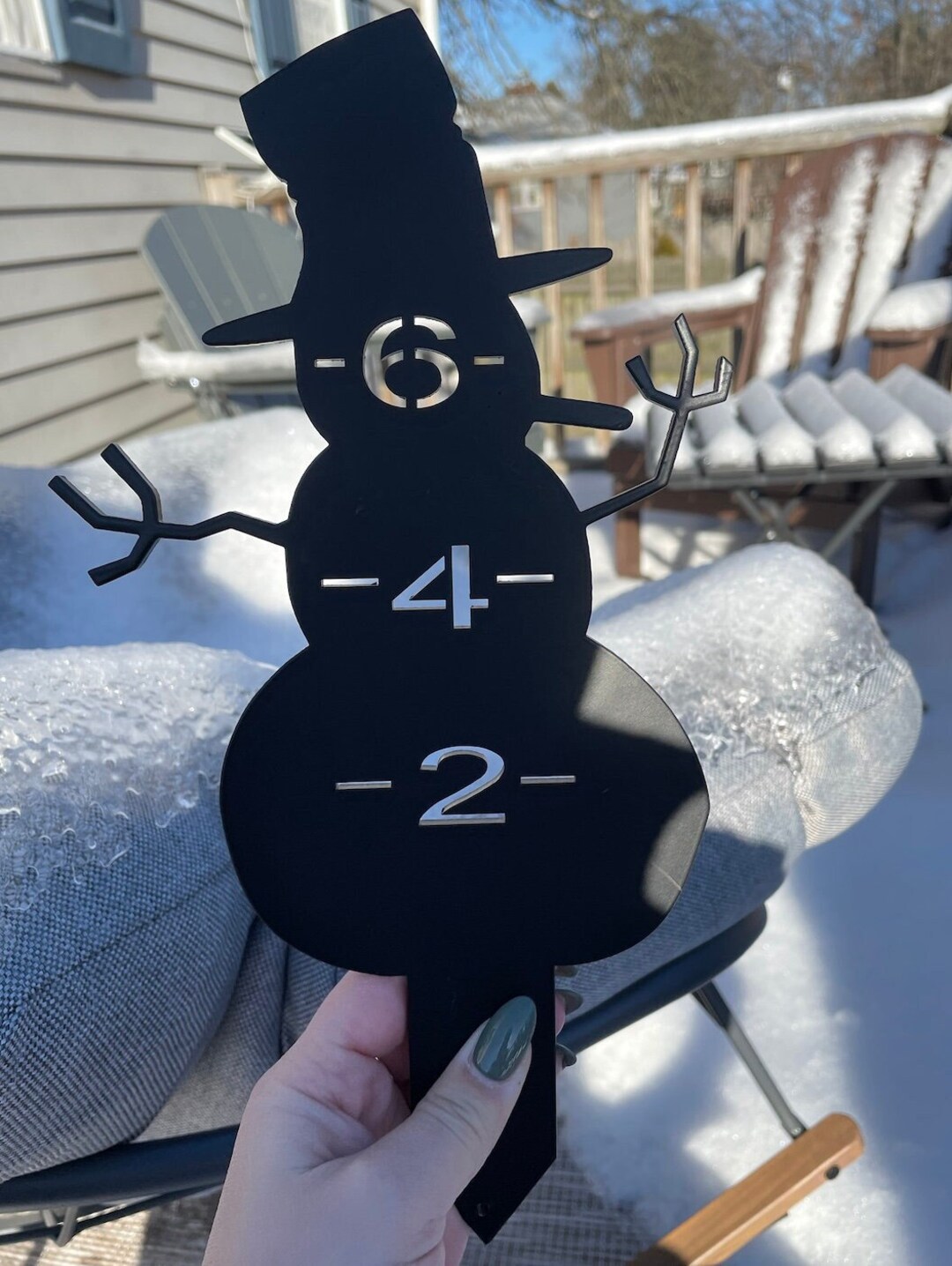 Snowman Garden Stake - Etsy