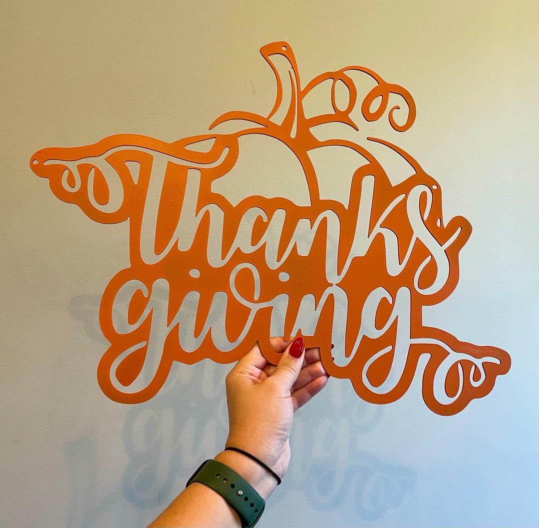 Thanksgiving Metal Sign - Etsy