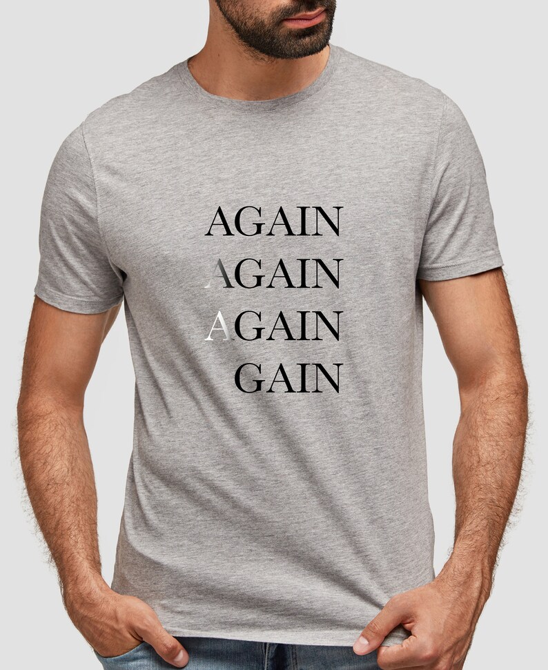 Again Gain Svg Png Pdf, for Gain, Positive Quote Svg, Digital Svg Png ...