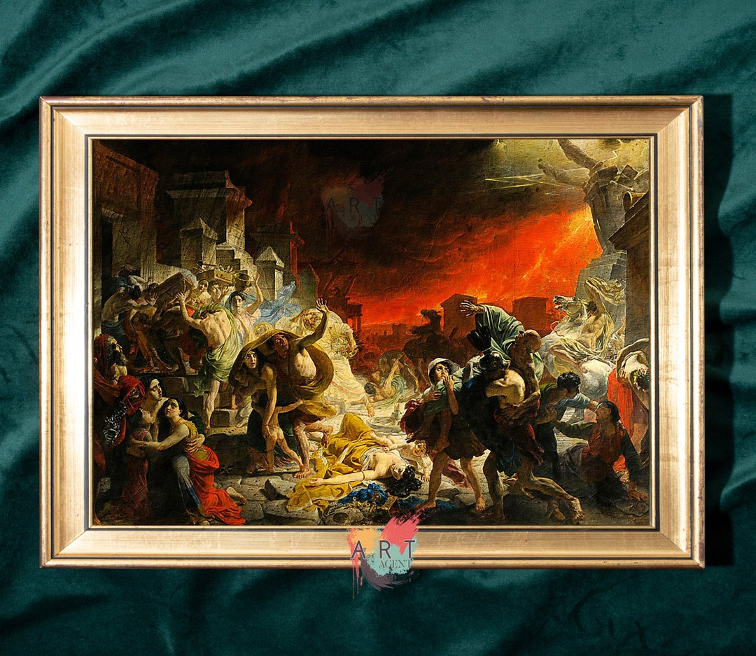 Karl Bryullov Artwork, the Last Day of Pompeii, Abstract Art, Vintage ...
