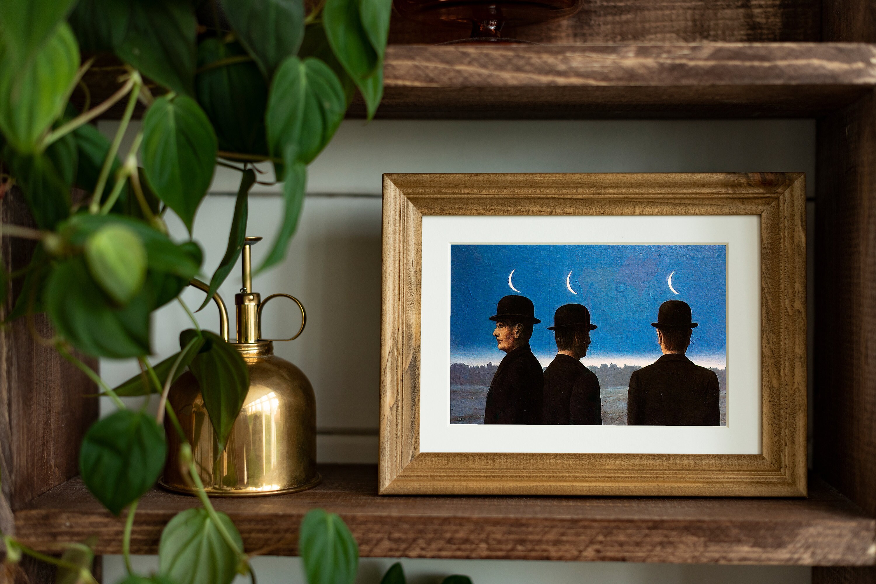 Vintage Rene Magritte Print, the Schoolmaster, Vintage Wall Art, Blue 3 ...