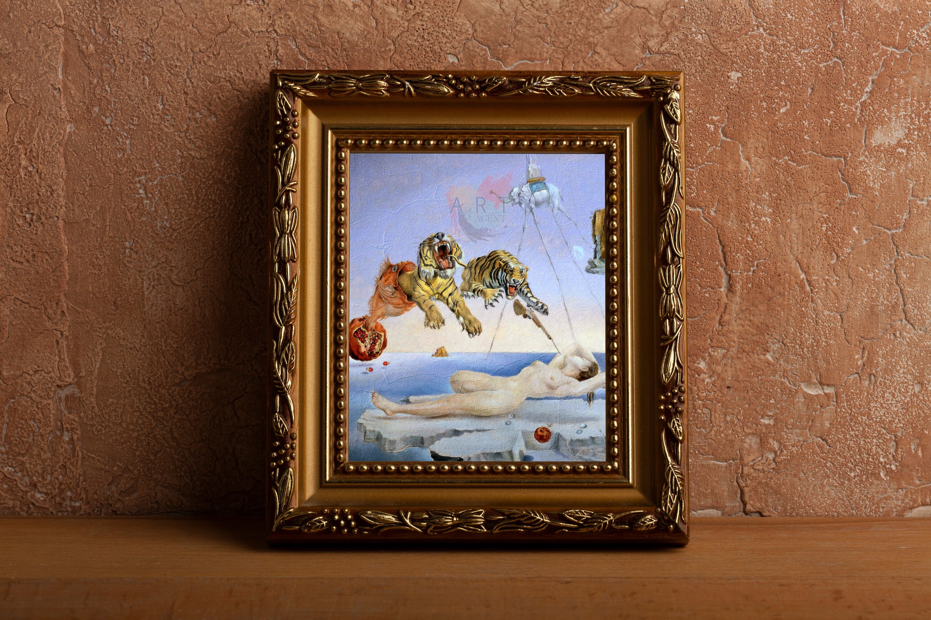 Salvador Dali Artwork Print Gala and the Tigers Abstract - Etsy Australia