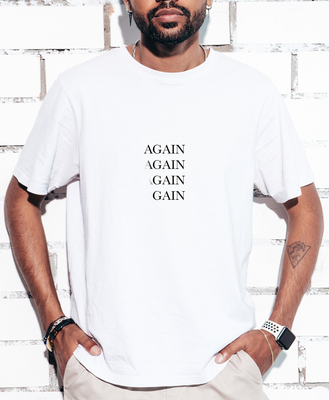 Again Gain Svg Png Pdf, for Gain, Positive Quote Svg, Digital Svg Png ...