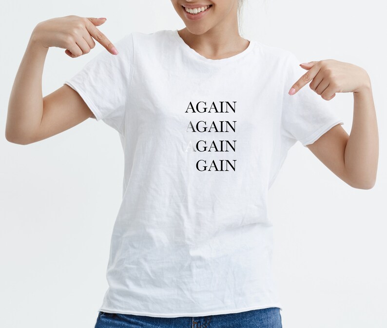 Again Gain Svg Png Pdf, for Gain, Positive Quote Svg, Digital Svg Png ...