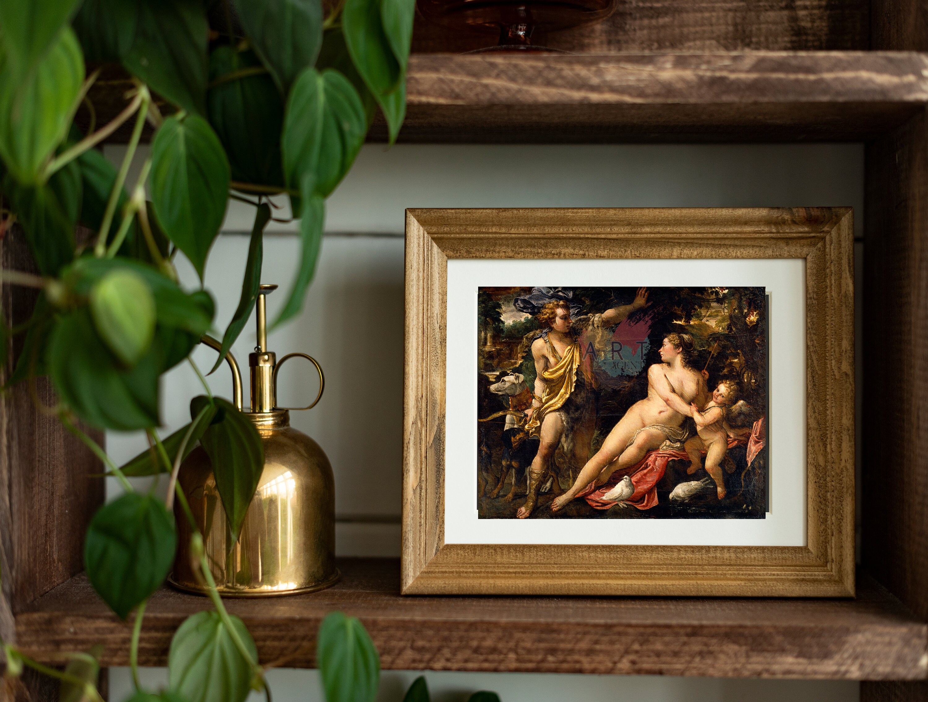 Annibale Carracci Artwork, Venus Adonis and Cupid, Abstract Art ...